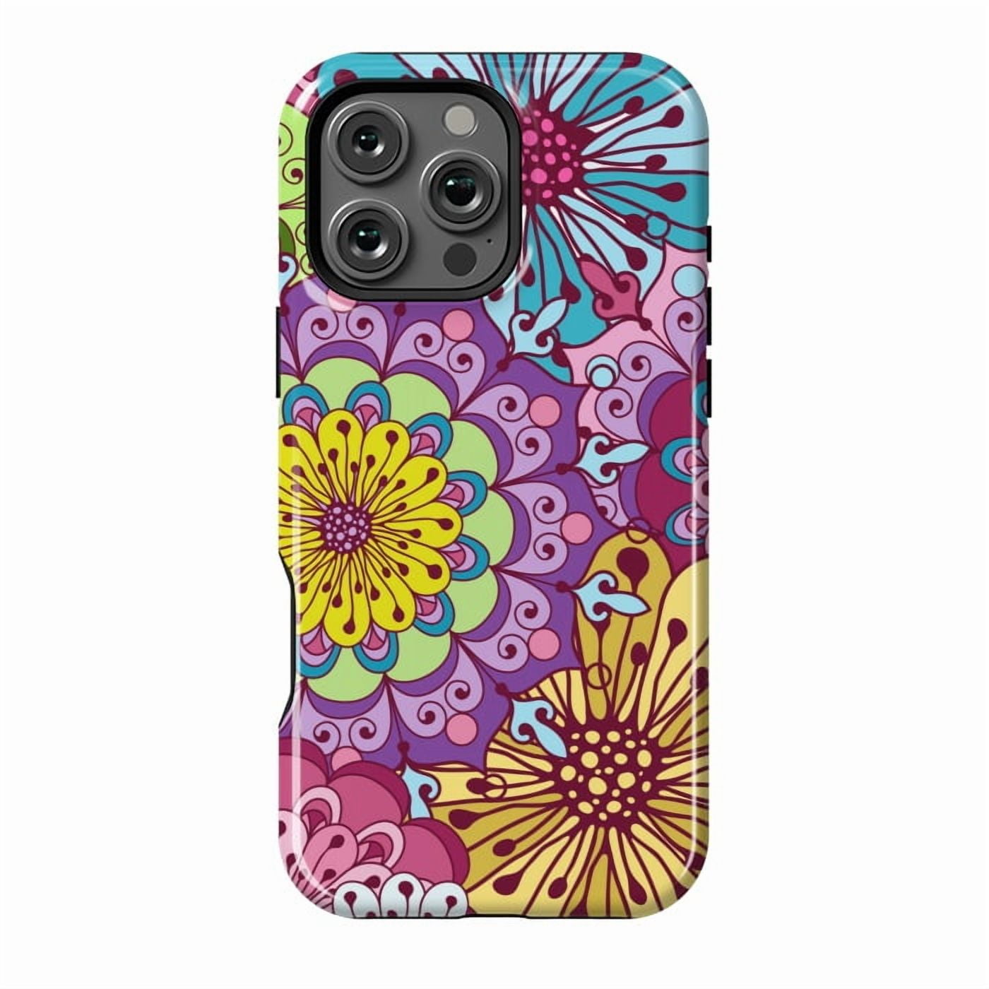A Bouquet Of Brightly Colored Flowers Themed Botanical Tough Case for ...