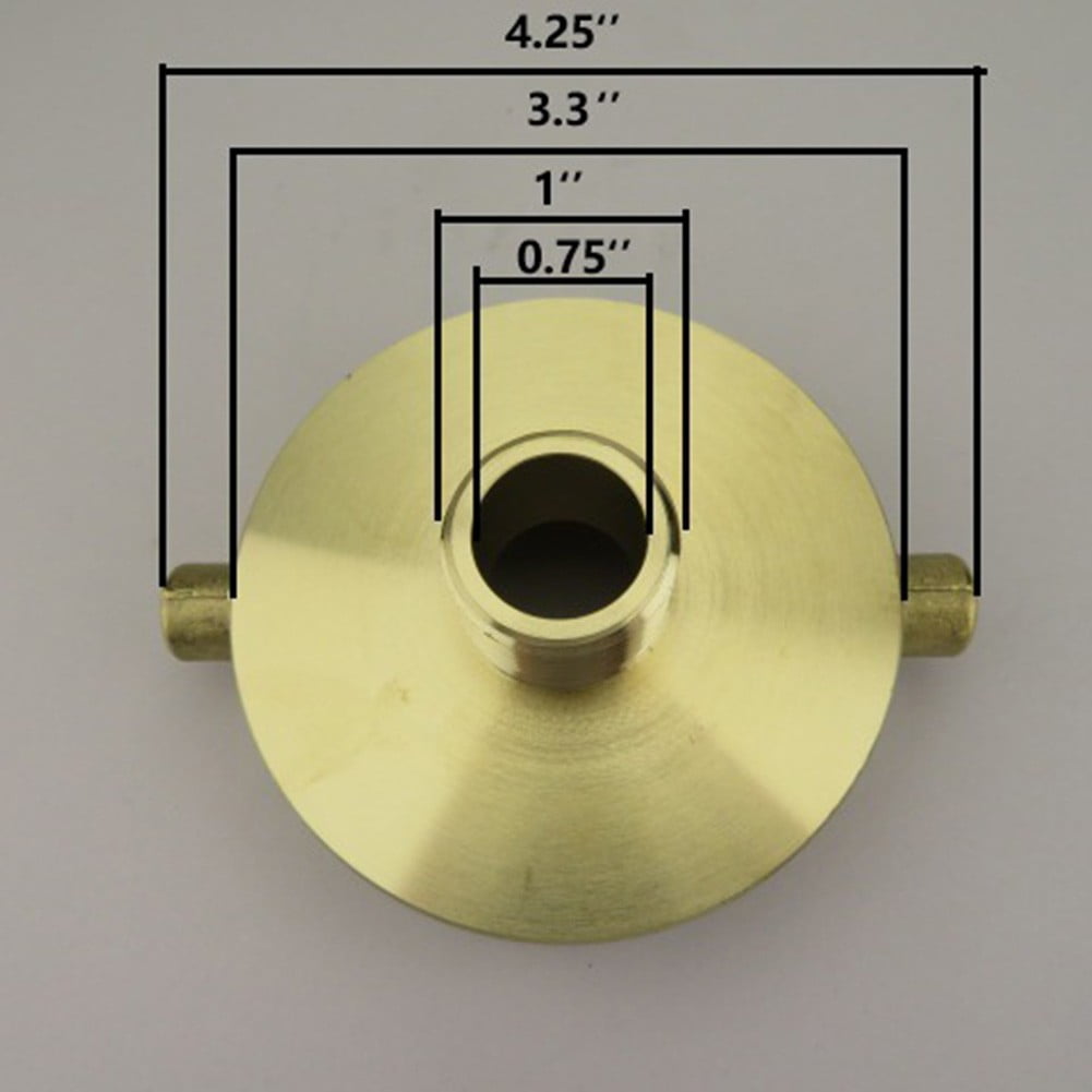 A Brass Fire Hydrant Fitting 2-1/2" NST (NH) Female x 3/4" GHT Hose Fitting Smile Home - Walmart.com