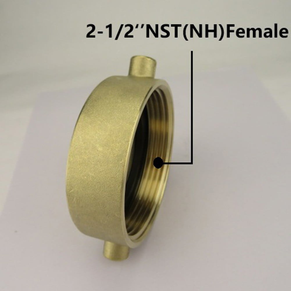 A Brass Fire Hydrant Fitting 2-1/2" Nst (Nh) Female X 3/4" Ght Hose Fitting Laisenwei - Walmart.com