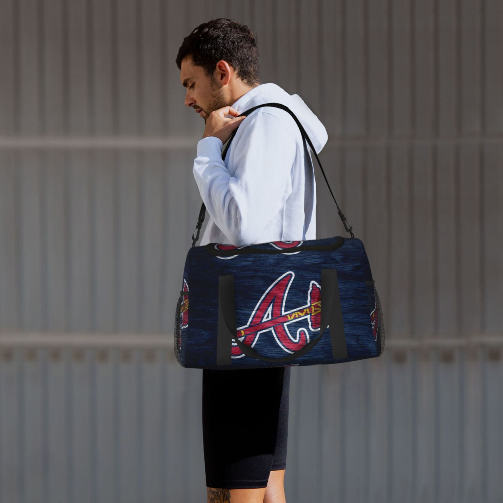 A_Braves Customized Travel Bag Baseball Team Fans Hand-Held Crossbody ...
