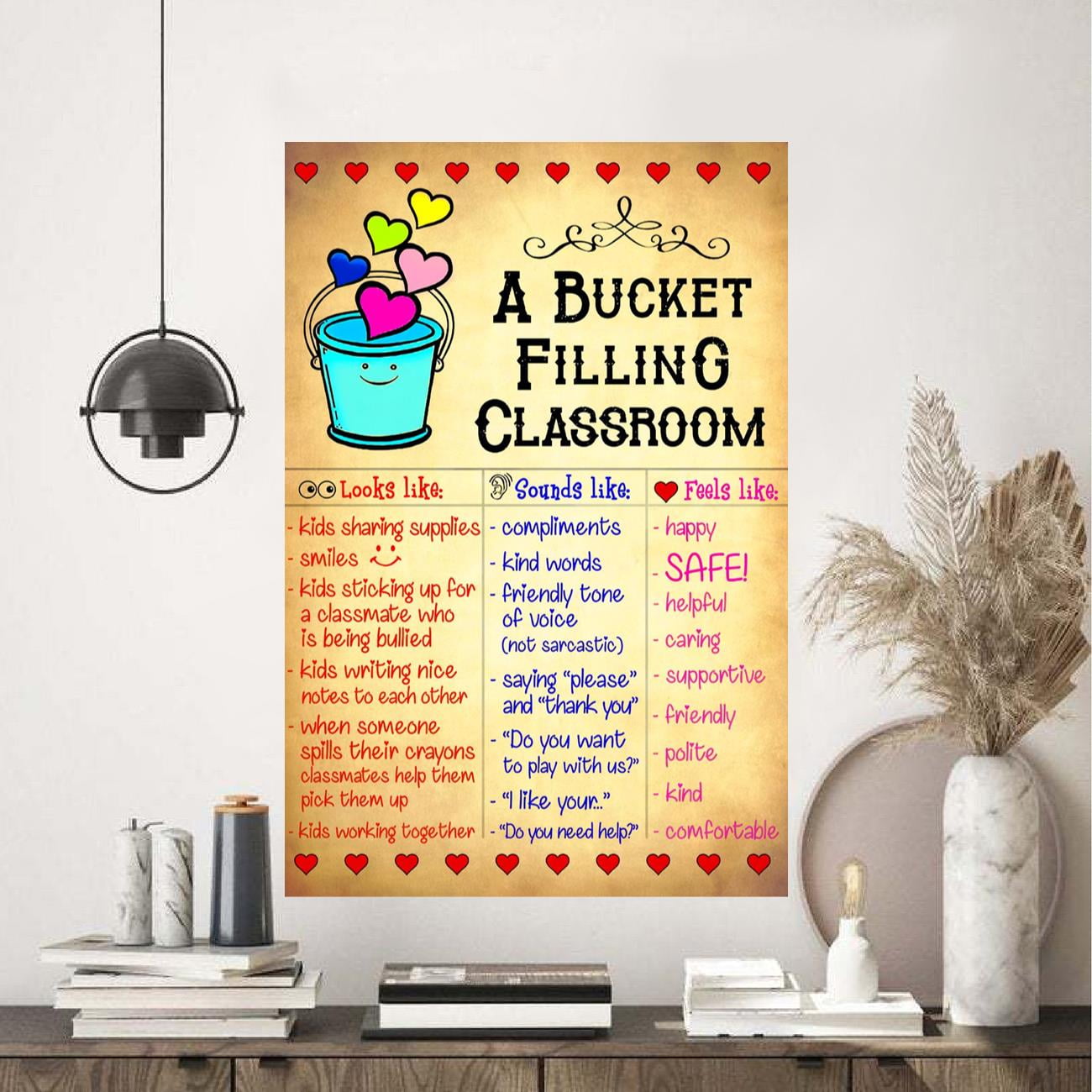 A Bucket Filling Classroom Poster 16 x 24 Inch Poster - Walmart.com