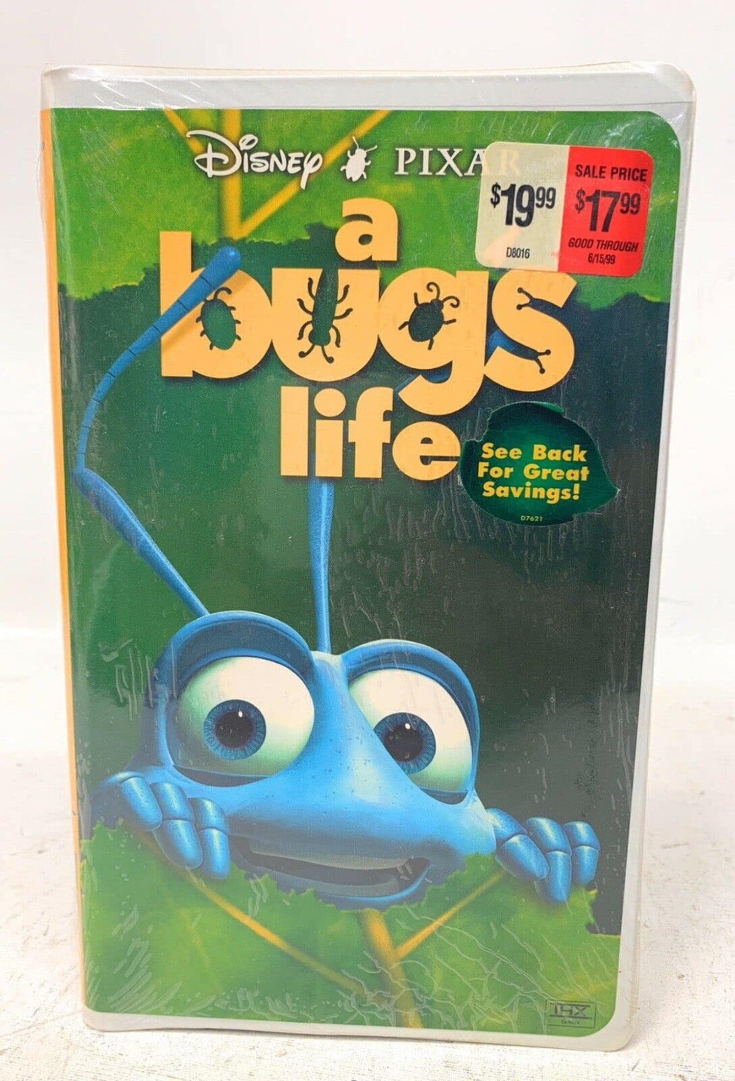 A Bug's Life VHS Tape WALT DISNEY/PIXAR Clam Shell - Walmart.com