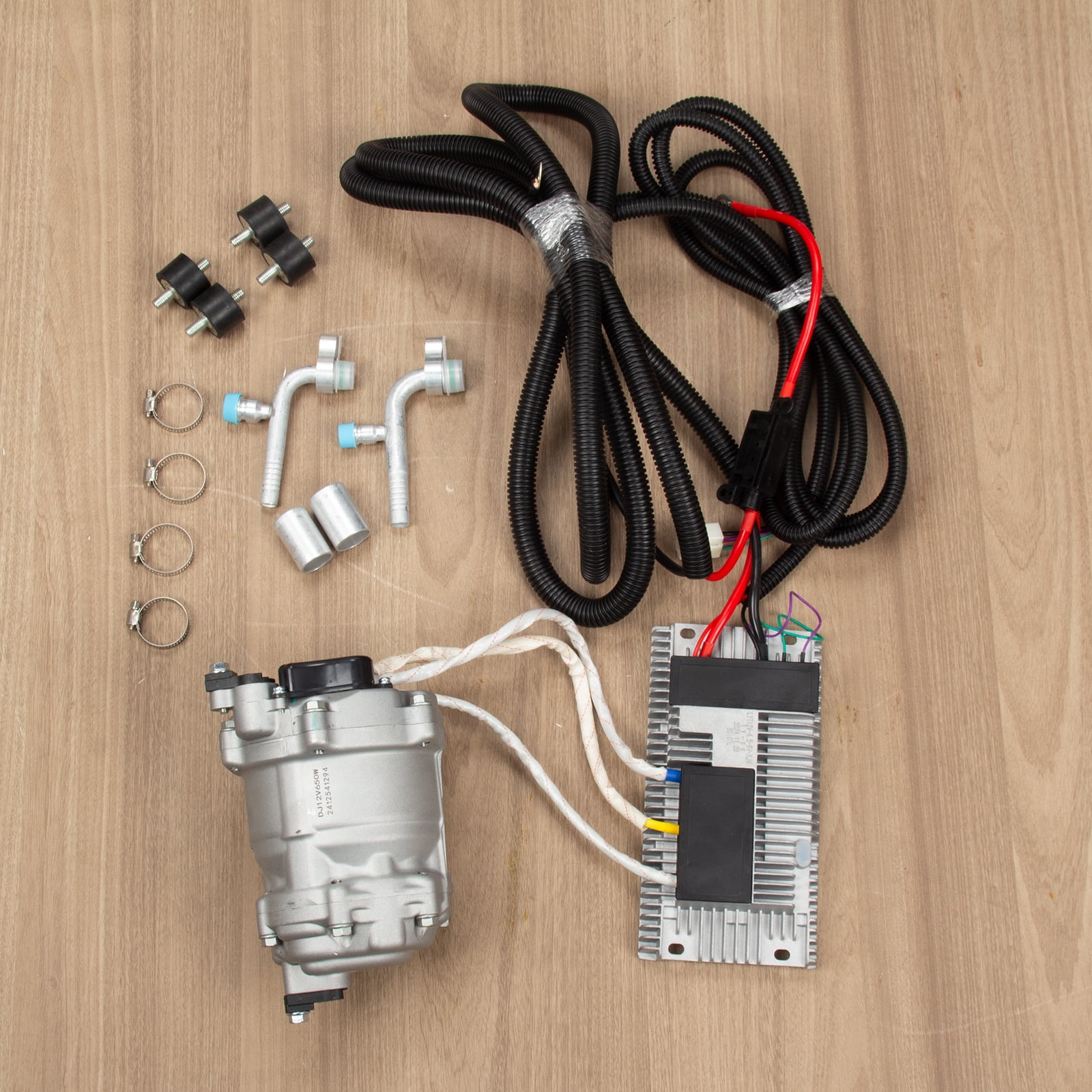 A/C 12V Electric Compressor Set for Auto DC Air Conditioning Car Truck ...