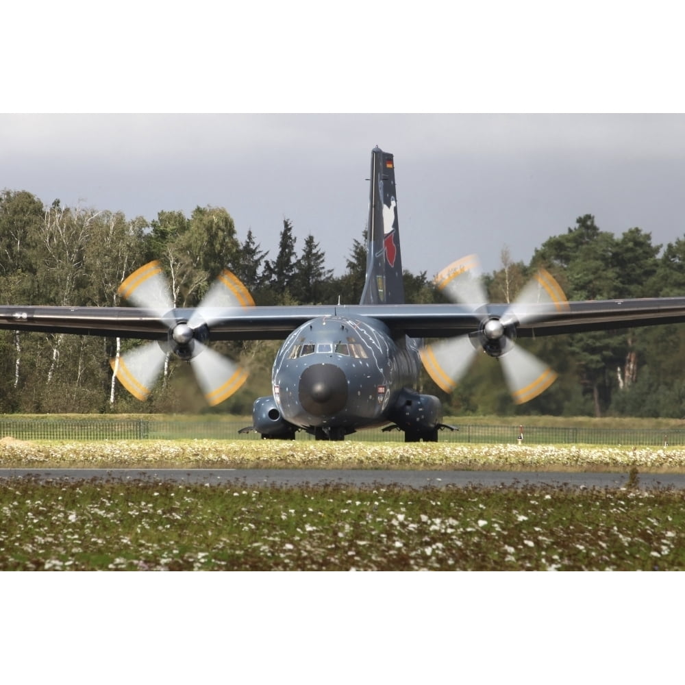 A C-160 Transall of the German Air Force on the runway Poster Print ...