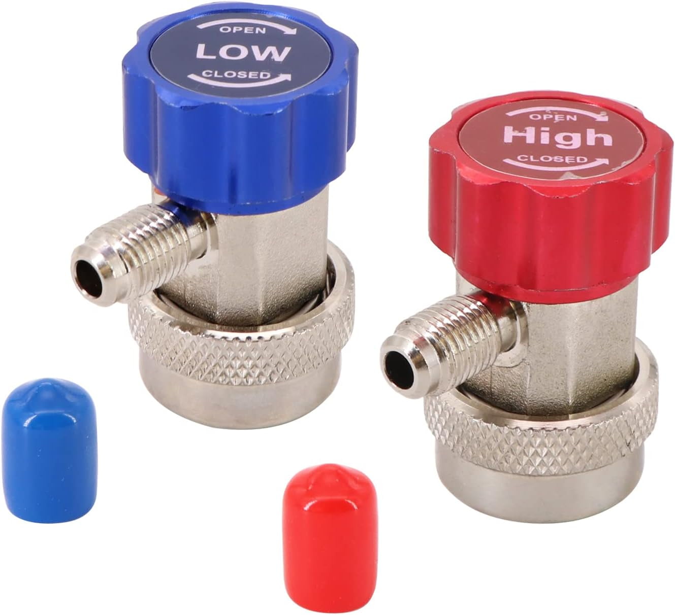 A/C AC Compressor R-134A Manual Quick Coupler Adapter Air Condition 1/4 ...