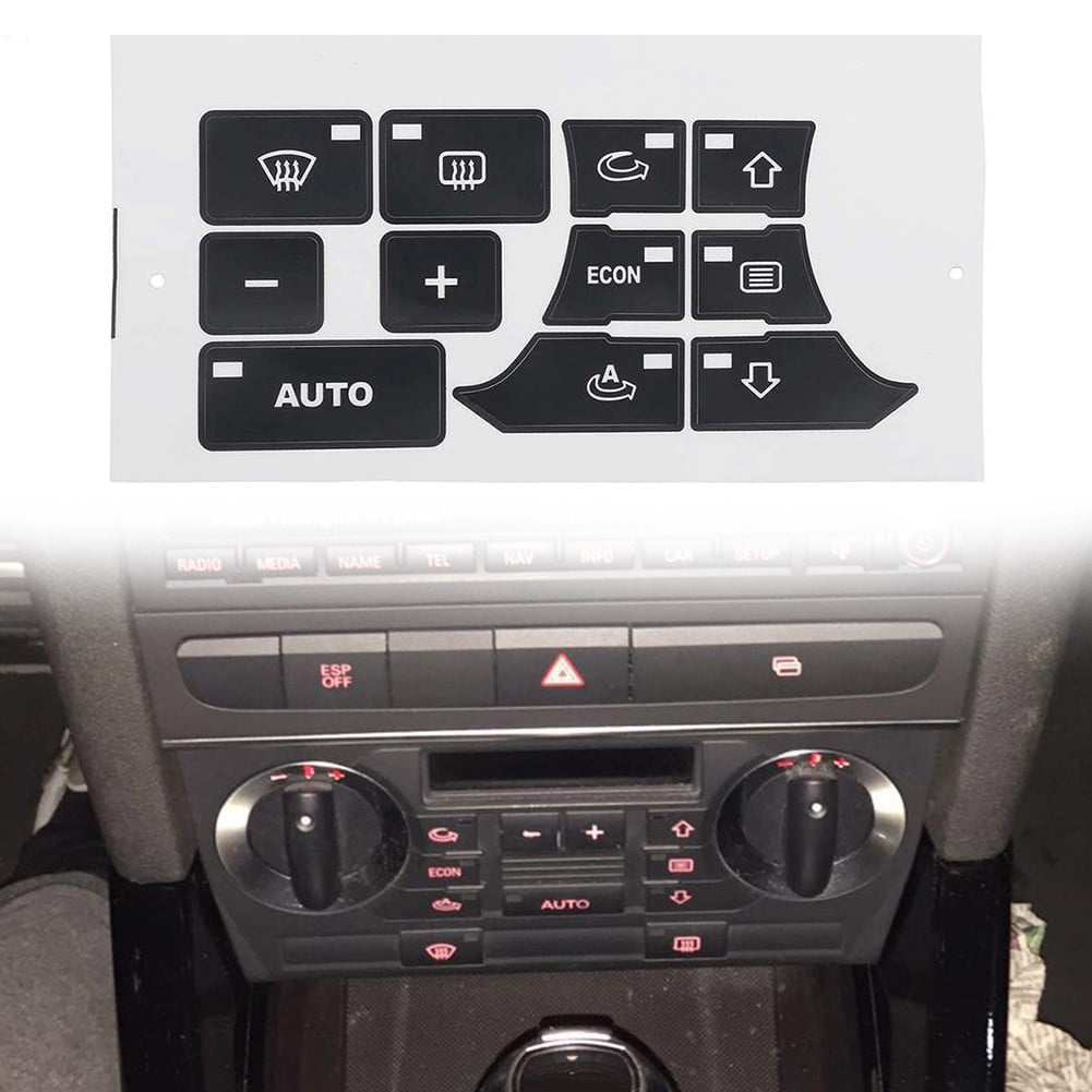 A/C Climate Control Button Repair Stickers for Vehicle - High Quality ...