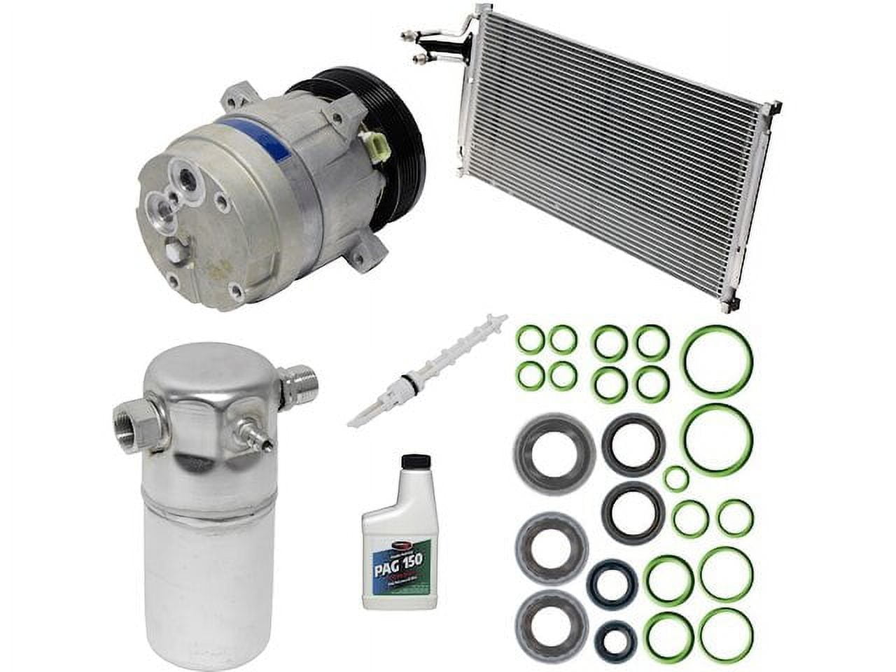 A/C Compressor Kit - with Condenser Assembly and Fixed Orifice Tube ...