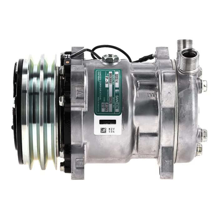 A/C Compressor OEM Sanden SD5H14 for Case-IH 2130, NT, PANTHER, WL, WT ...