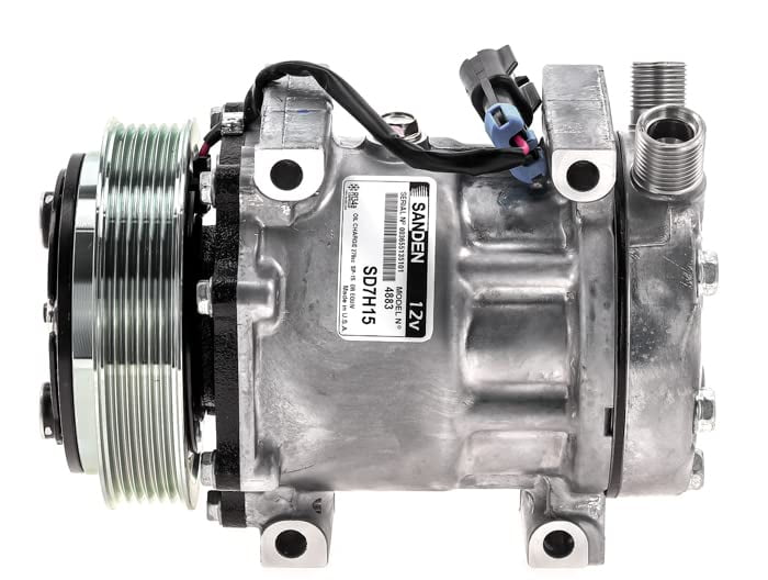 A/C Compressor OEM Sanden SD7H15 for Case-IH/Caterpillar/Mack/Volvo ...