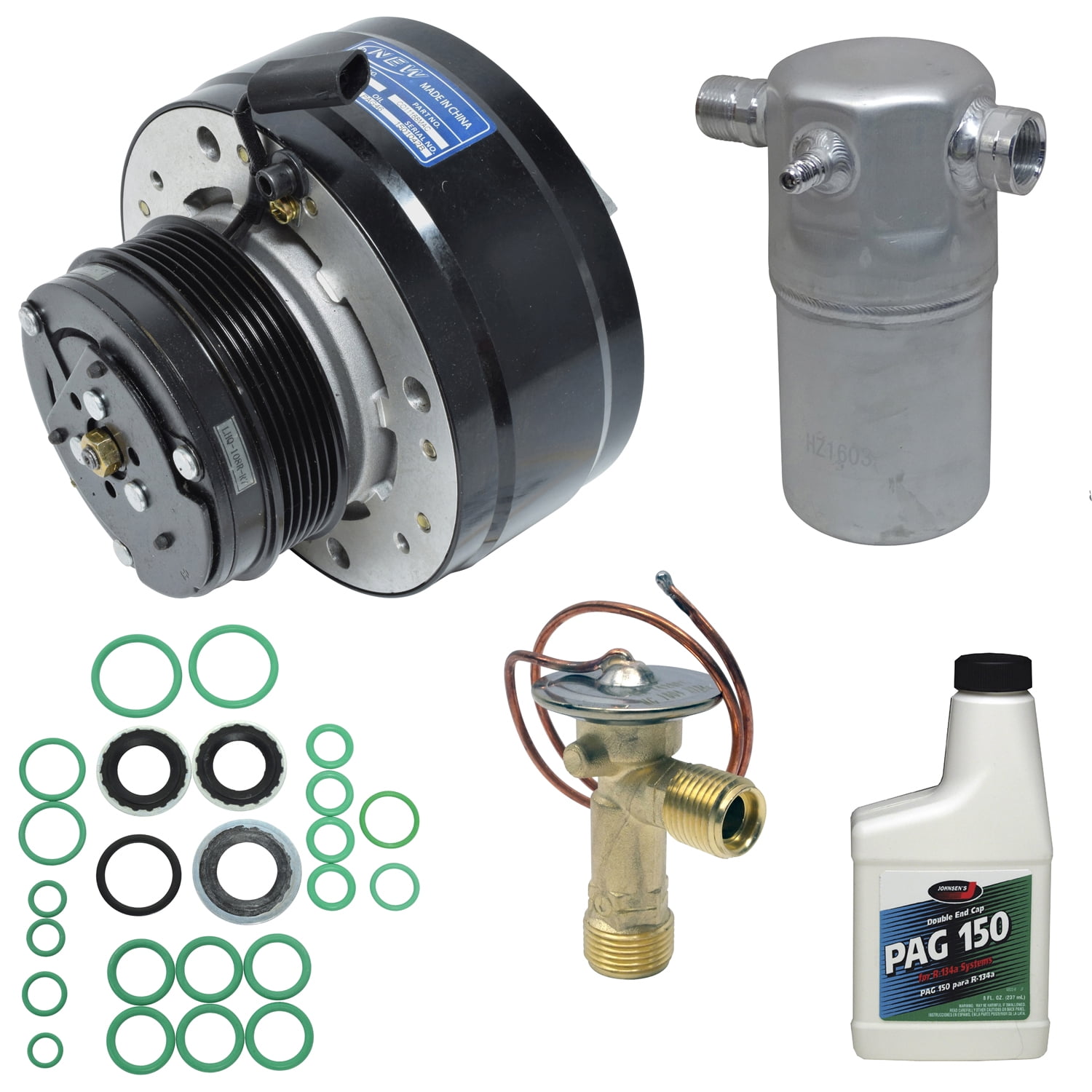 A/C Compressor and Component Kit -- Compressor Replacement Kit Fits ...