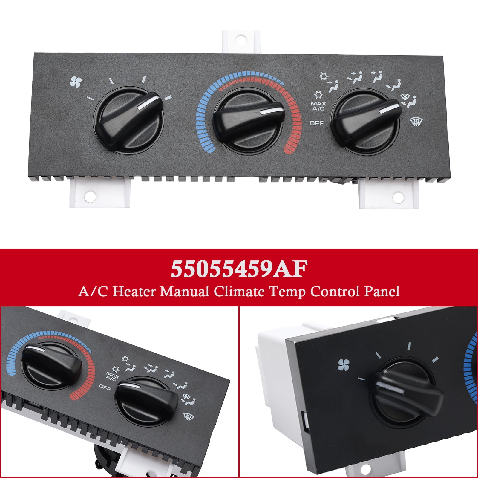 A/C Heater Manual Climate Temp Control Panel 55055459AF for Dodge Ram ...