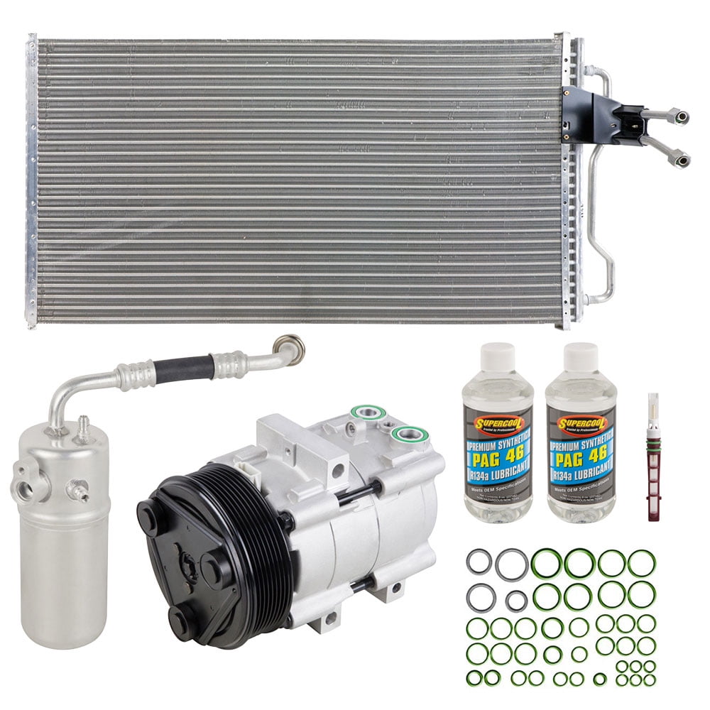 A/C Kit w/ AC Compressor Condenser & Drier For Ford F150 F-150 V8 1999 ...