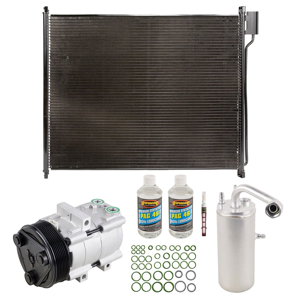 A/C Kit w/ AC Compressor Condenser & Drier For Ford F250 F350 F450 F550 ...