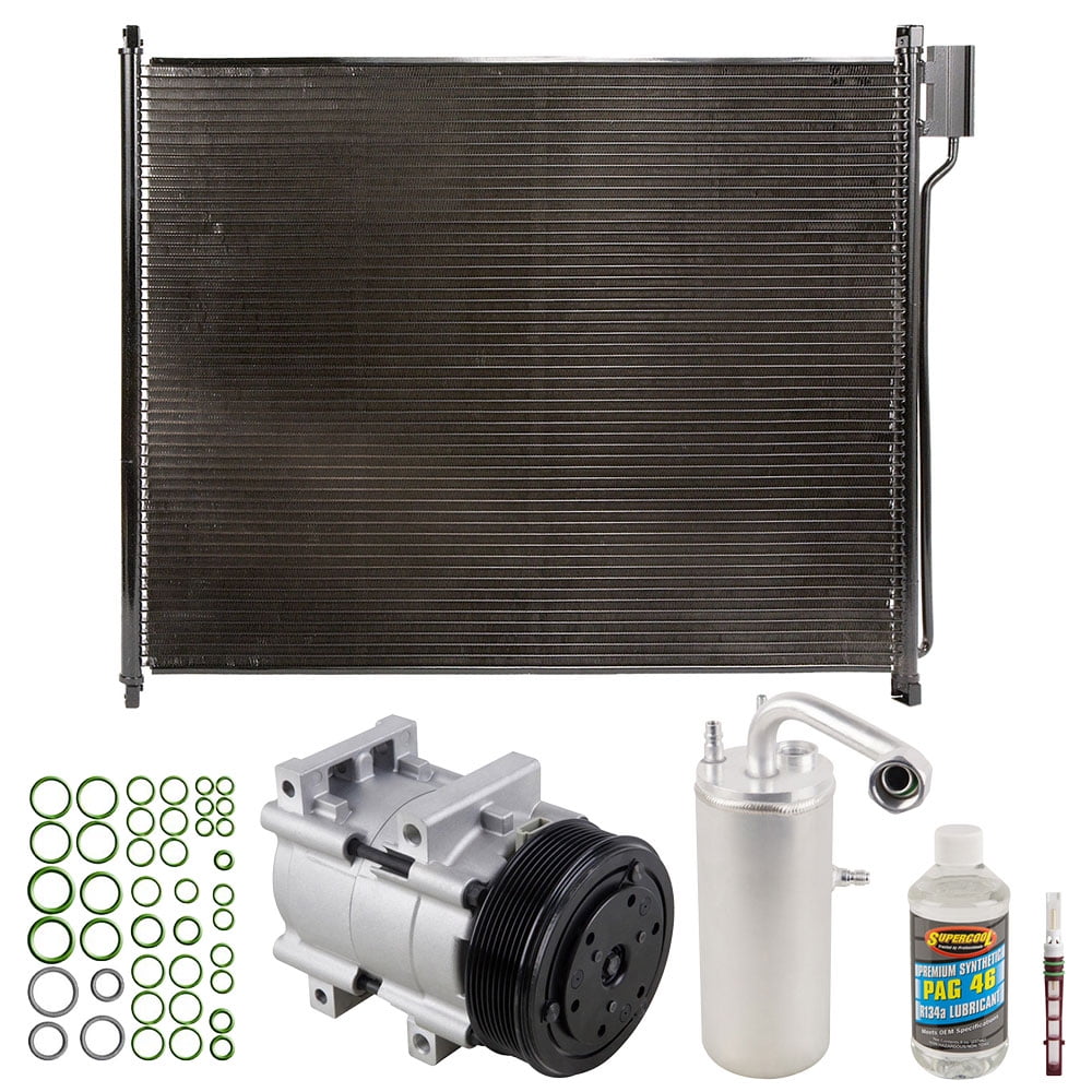 A/C Kit w/ AC Compressor Condenser & Drier For Ford F250 F350 F450 F550 ...