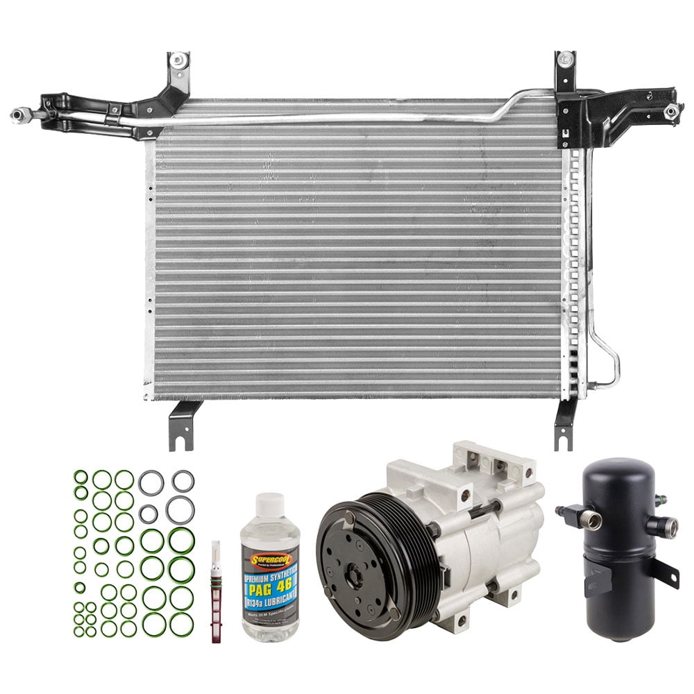 A/C Kit w/ AC Compressor Condenser & Drier For Ford F250 F350 Super ...