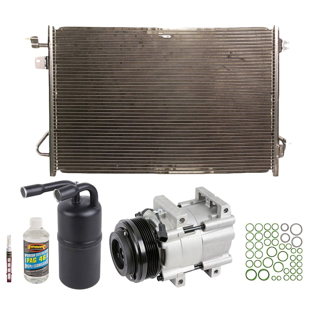 A/C Kit w/ AC Compressor Condenser Drier For Ford Mustang 4.0L V6 2007 ...