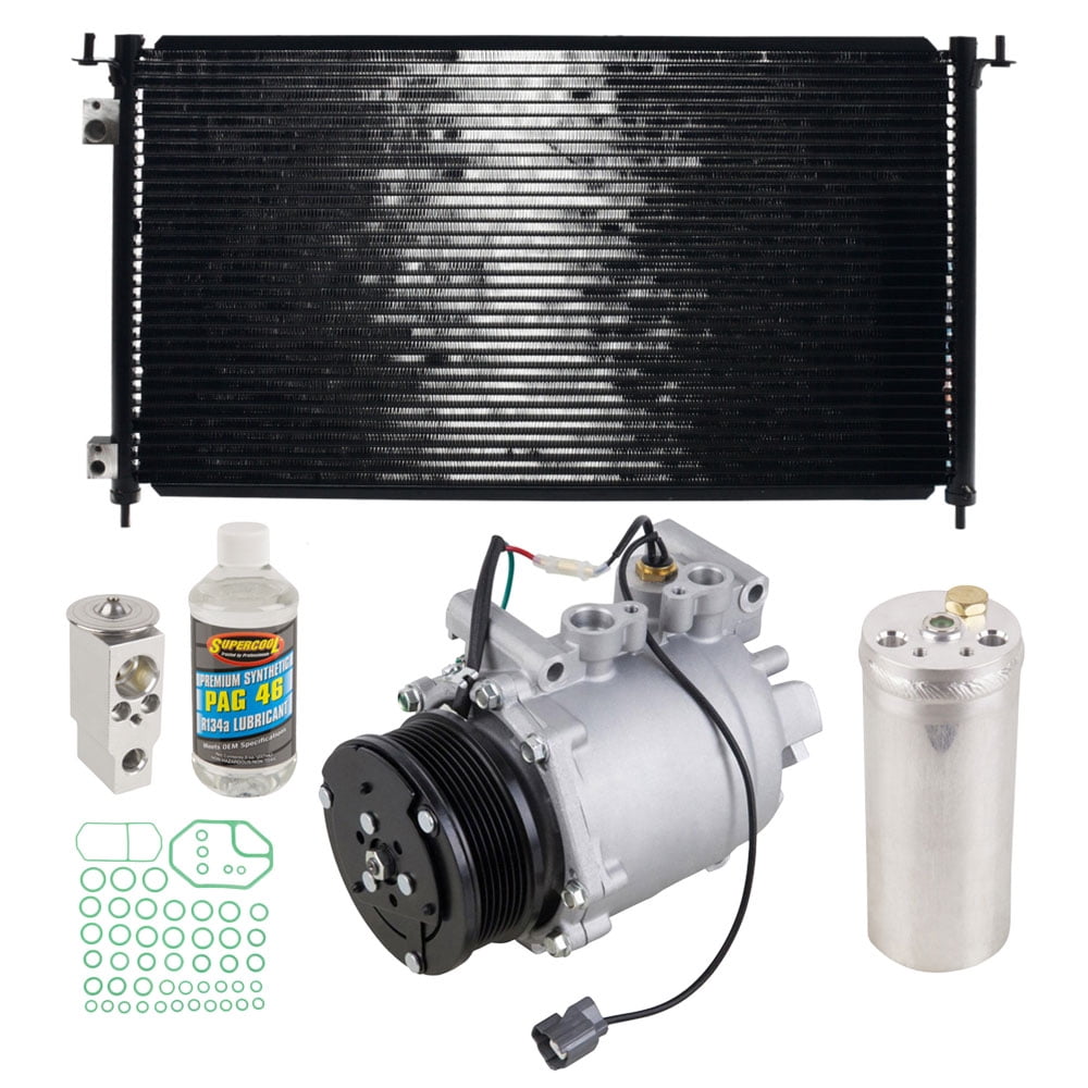 A/C Kit w/ AC Compressor Condenser & Drier For Honda Civic Si EP3 2002 ...