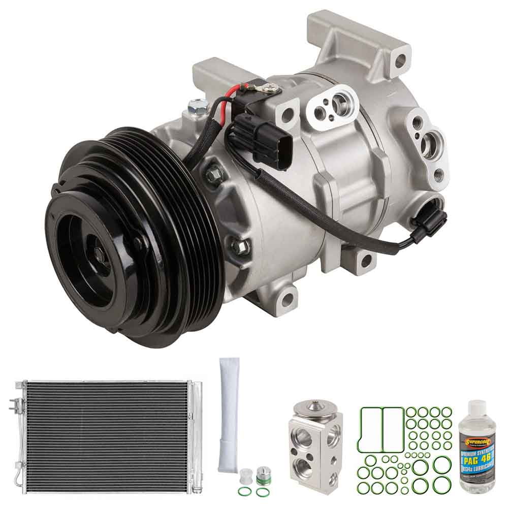 A/C Kit w/ AC Compressor Condenser Drier For Kia Rio 2012 2013 2014 ...