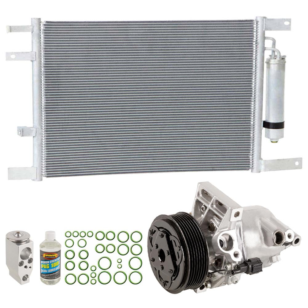 A/C Kit w/ AC Compressor Condenser & Drier For Nissan Versa 2012 2013 ...