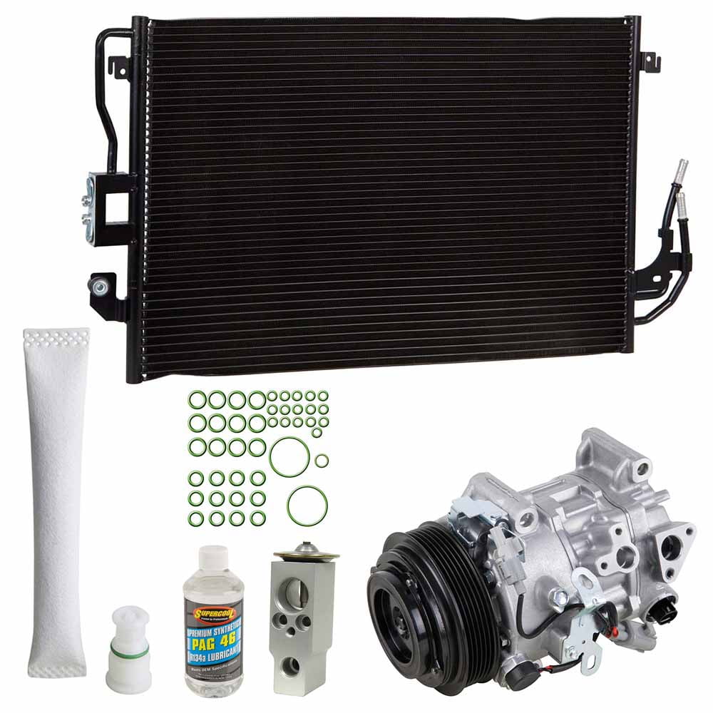 A/C Kit w/ AC Compressor Condenser Drier For Toyota Rav4 Non-Hybrid 2WD ...