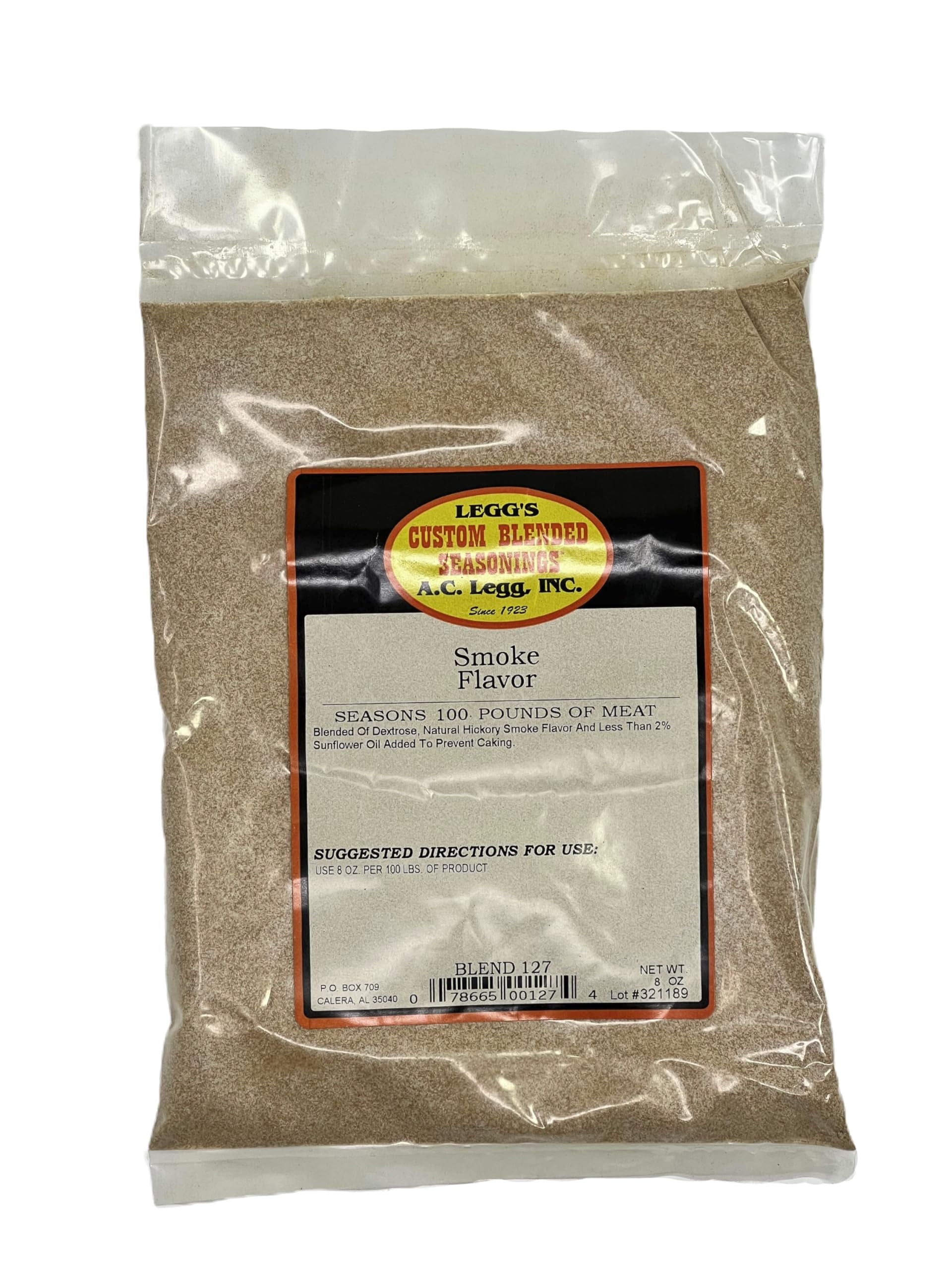 A.C. Legg Inc - BCF26 Smoke Seasoning - 8 oz for up to 100 lbs meat ...