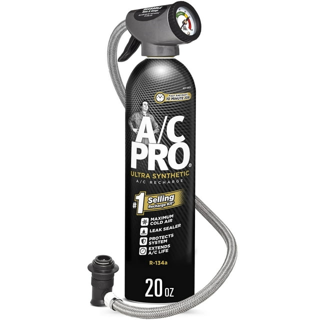 A/C Pro ACP-100 Ultra Synthetic R-134a Car Refrigerant Recharge Kit ...