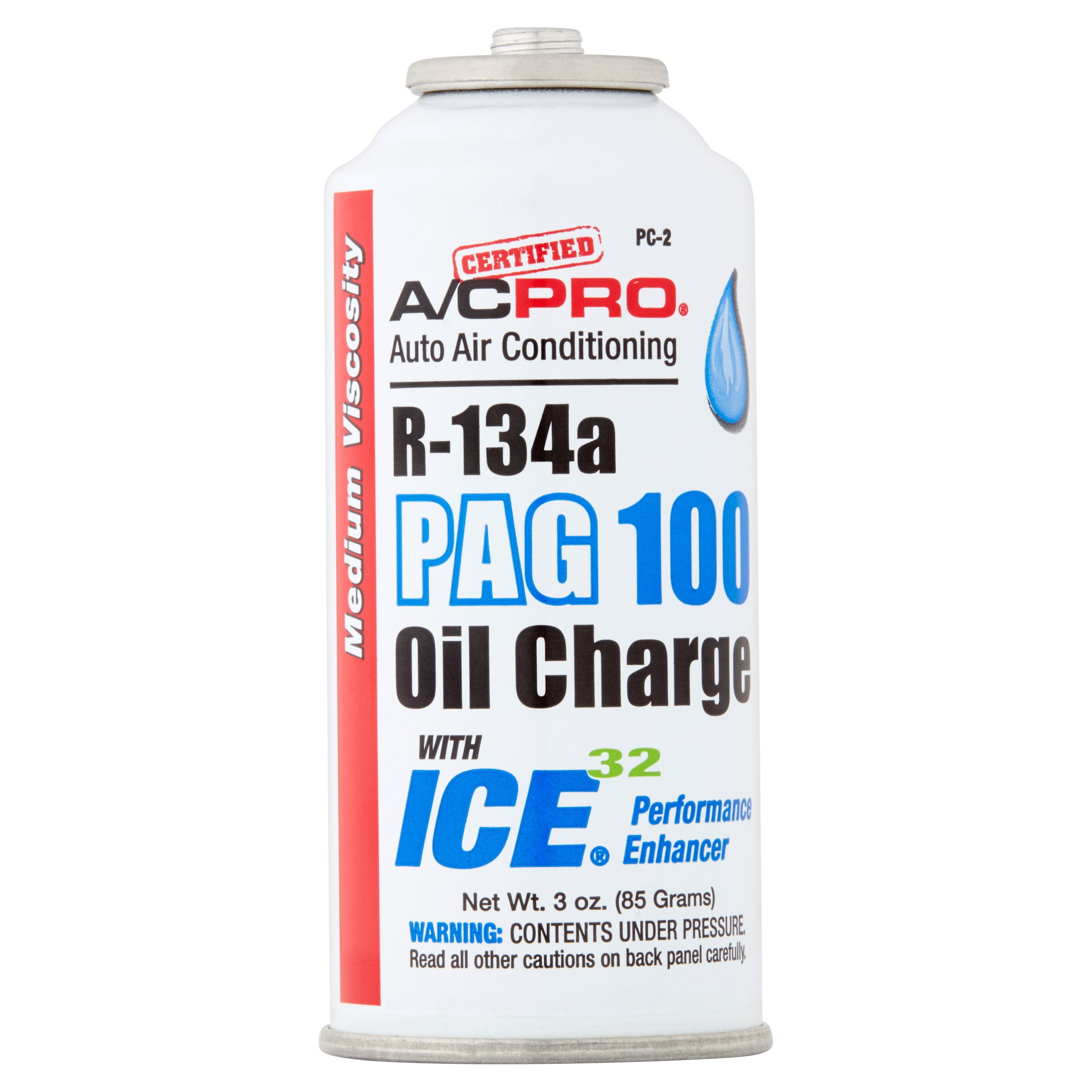 A/C Pro Automotive Air Conditioning Refrigerant R-134a PAG 100 with Ice ...
