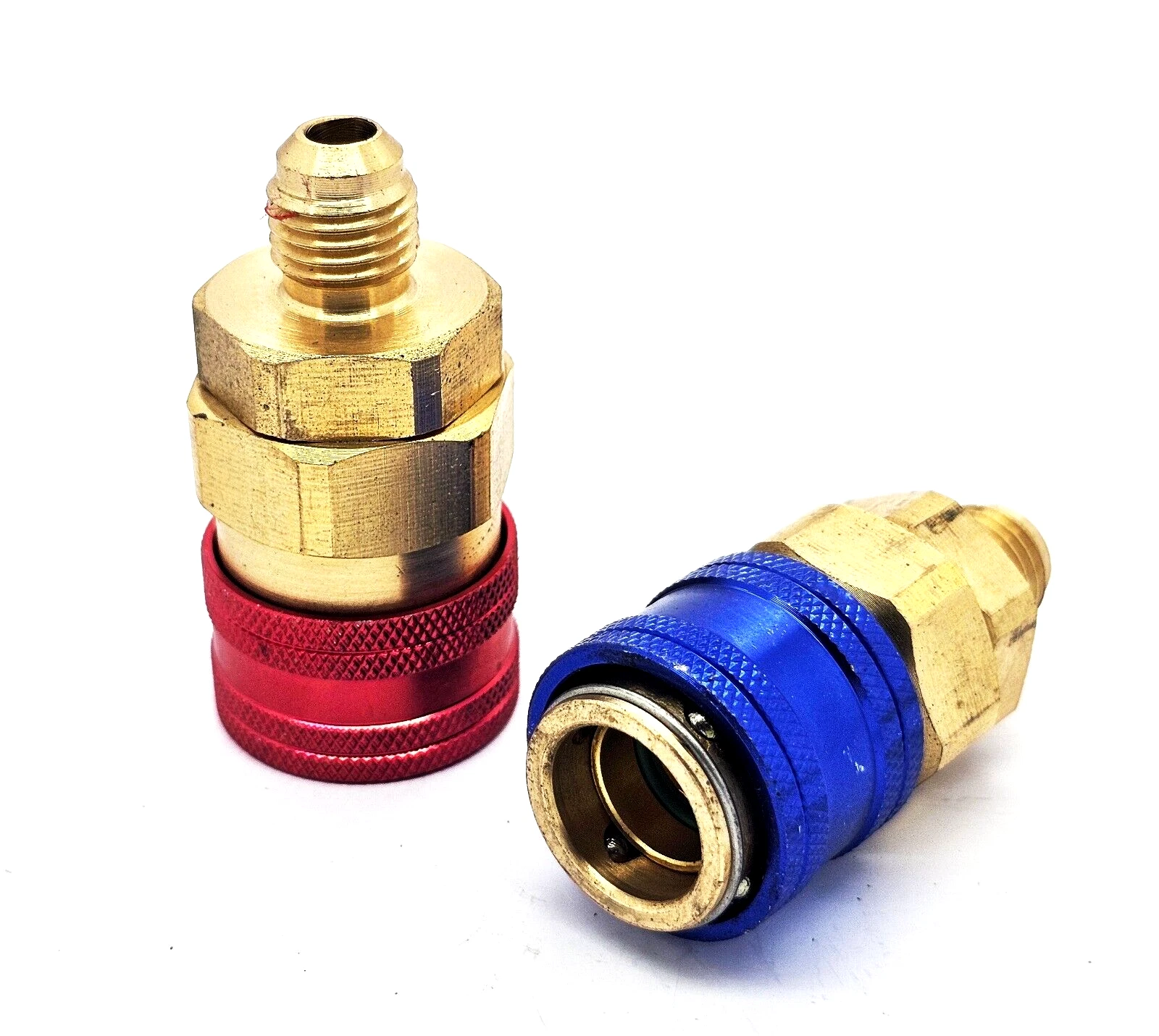 A/C R134a Quick Coupler Adapter Car High & Low Side HVAC SAE Male Flare ...