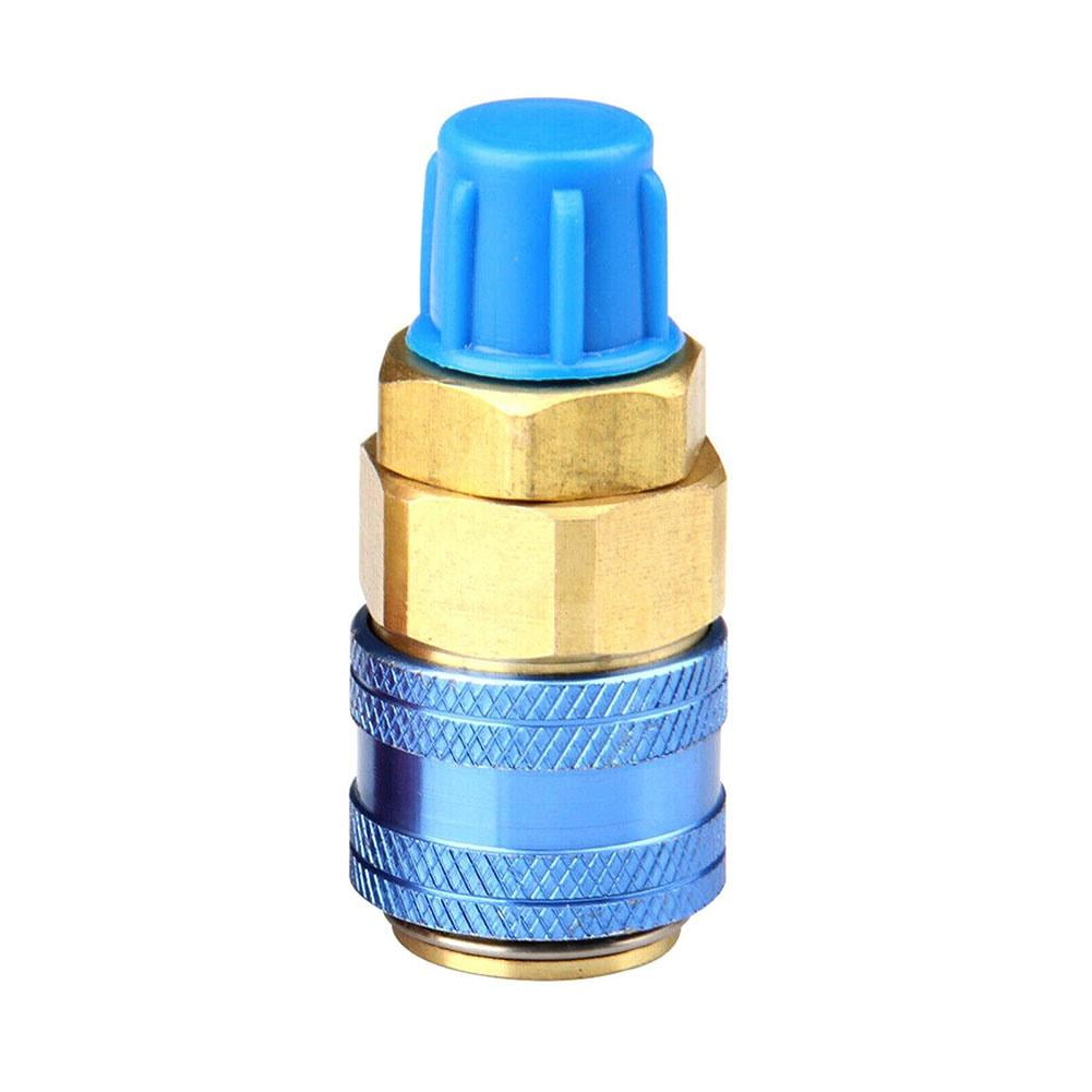 A/C R134a Quick Coupler Adapter High&Low Side 1/4"SAE ManifoldConnector ...