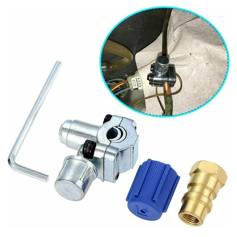 R134a Refrigerant Recharge Kit Mudder 4 Pieces VA-LH11 A/C Pro R-12 To ...
