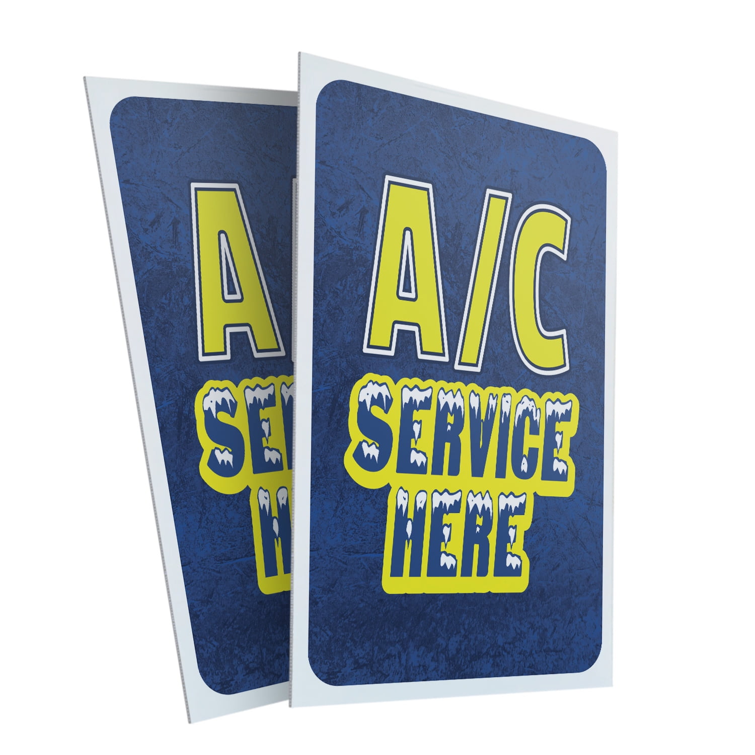 A/C Service Here (2-PACK) 24" x 36" Plastic Signs | Sign Insert 4mm ...