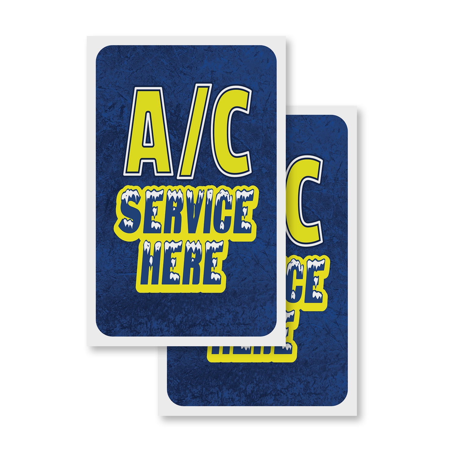 A/C Service Here (2-PACK) 24" x 36" Vinyl Decals | Sign Insert Peel ...