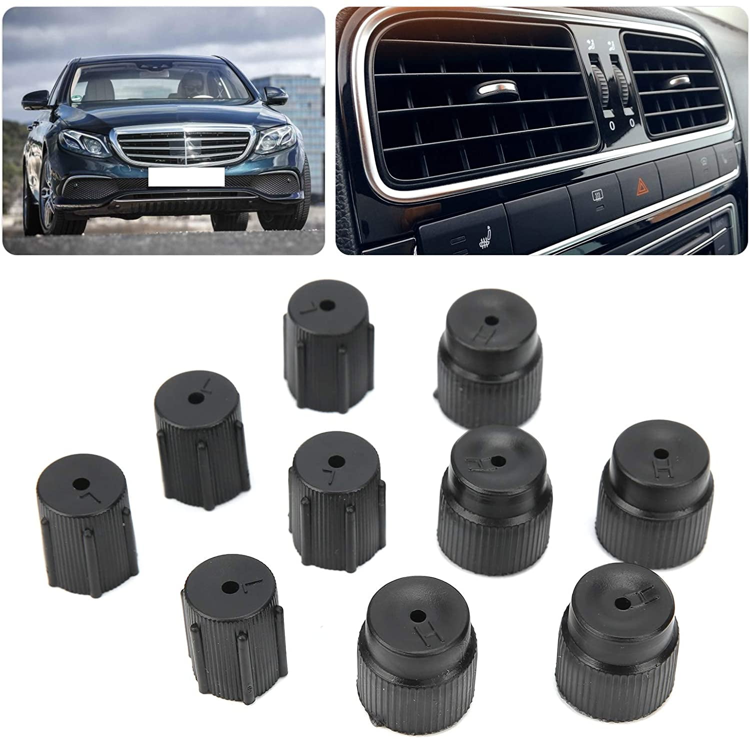 A/C Valve Core Cap, 10Pcs Universal Air Conditioning Service Cap A/C ...