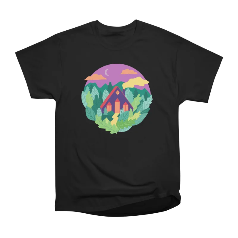 A Cabin in a Forest T-Shirt Tee Gift For Him Merch For Her Apparel For ...