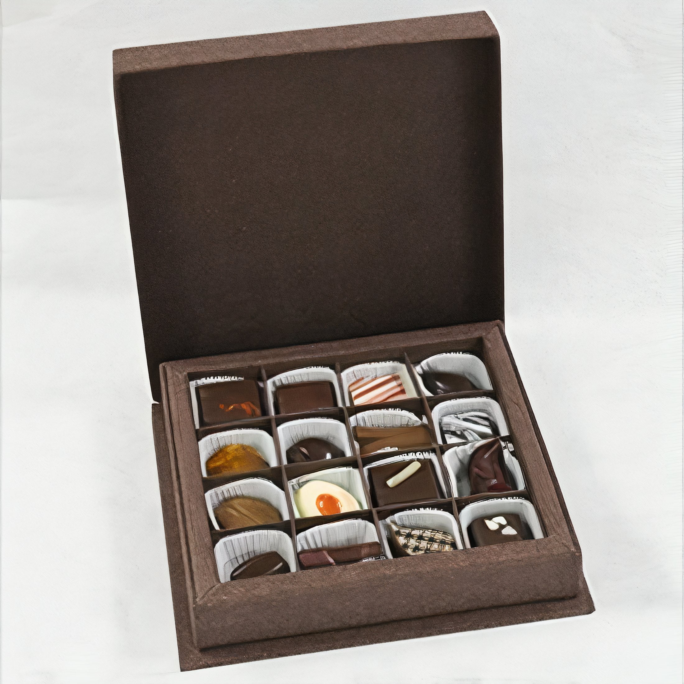 A Cacao Affair Box of 16 Dark Chocolate Make My Own Box - Walmart.com