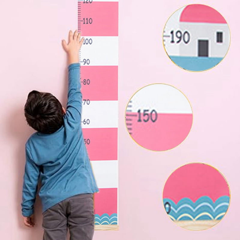 A Canvas Growth Chart for Kids -Unisex Kids Room Wall Decor Measuring ...