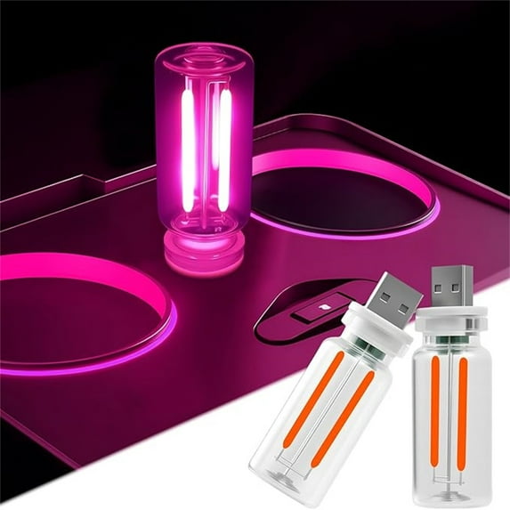 A Car Usb Night Light Bulb Touch Control Adjustable Brightness For ...