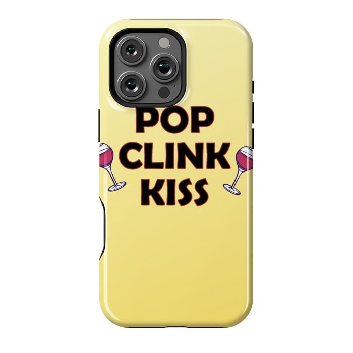 A Celebratory Pop Clink Kiss Themed New Year's Eve Tough Case for ...