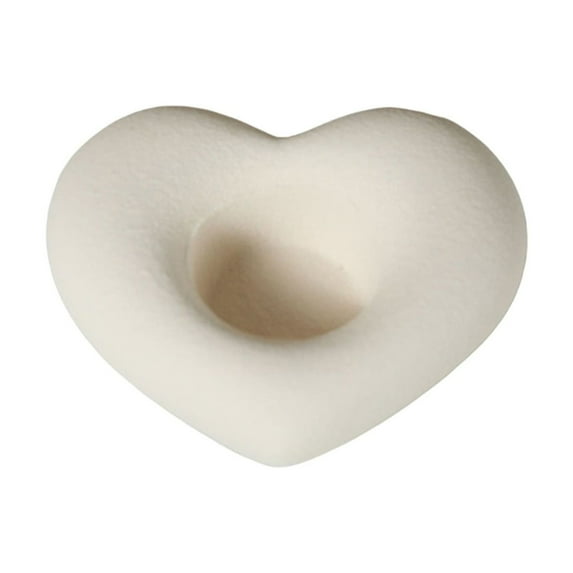 A Ceramic Heart Shaped Candle Holders 4.5X3.9X1.4 Inches For Valentines ...