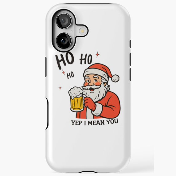 A Cheerful Ho Ho Ho Vibe Protective Case for iPhone 11 12 13 14 15 16 ...