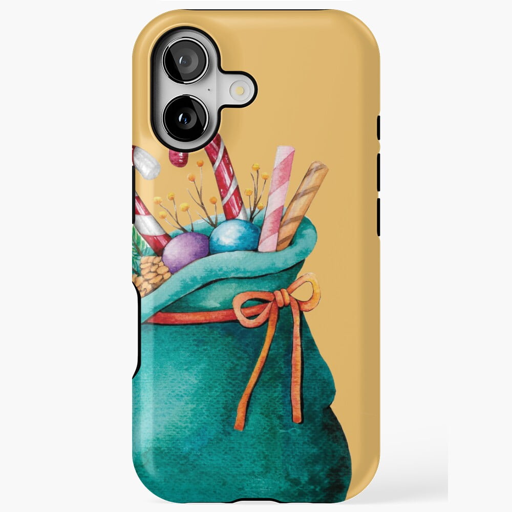 A Cheerful Xmas Theme Art Protective Case for iPhone 11 12 13 14 15 16 ...