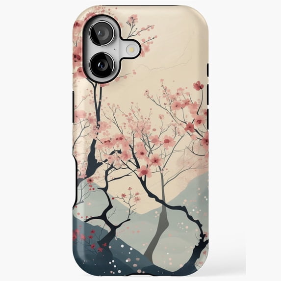 A Cherry Blossom Art Japanese Sakura Tree Pink iPhone 11 12 13 14 15 16 ...
