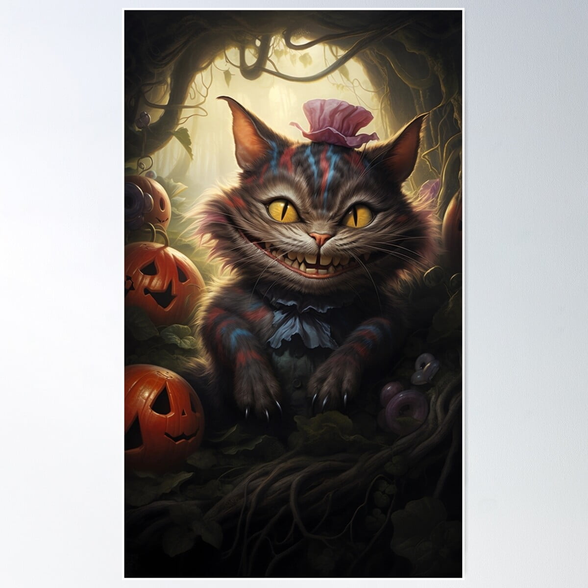 A Cheshire Cat From Alice In Wonderland In The Style Of John Tenniel ...