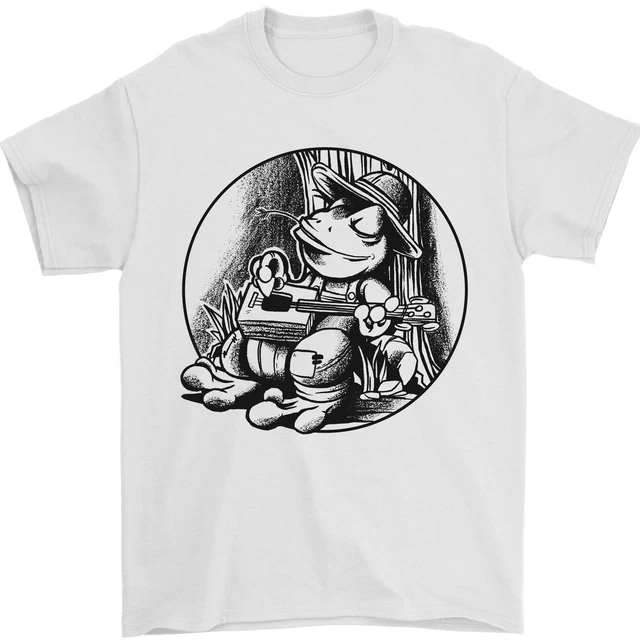 A Chilled Frog Playing the Guitar Guitarist T-Shirt - Walmart.com