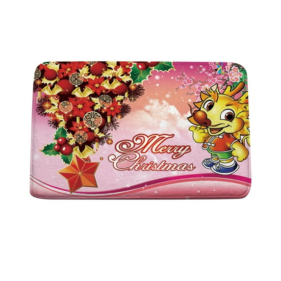 A Christmas Doormat 15.75X23.62 Inches Absorbent Mat Polyester Floor ...
