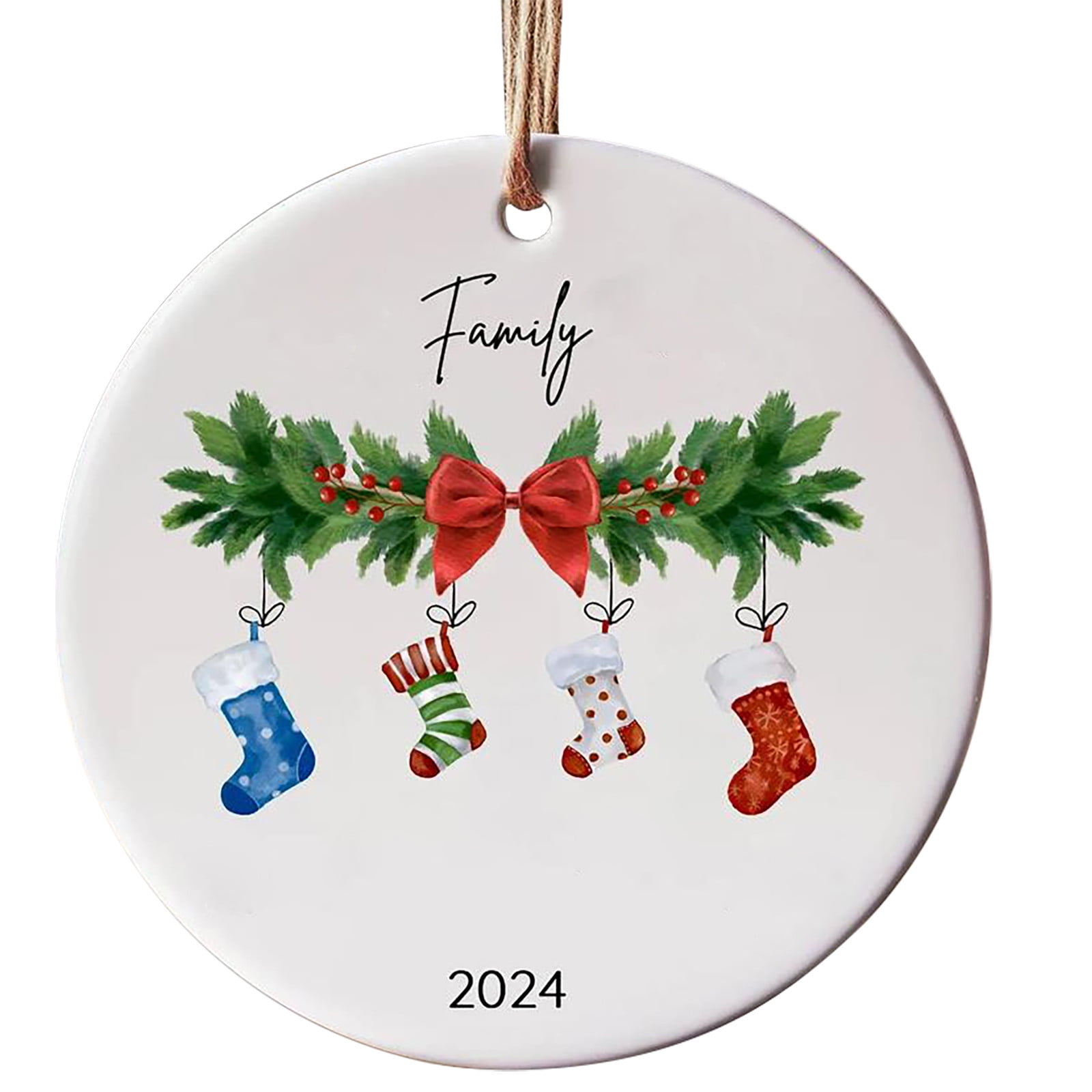 A Christmas Hanging Ornament Round Decoration For Christmas Tree ...