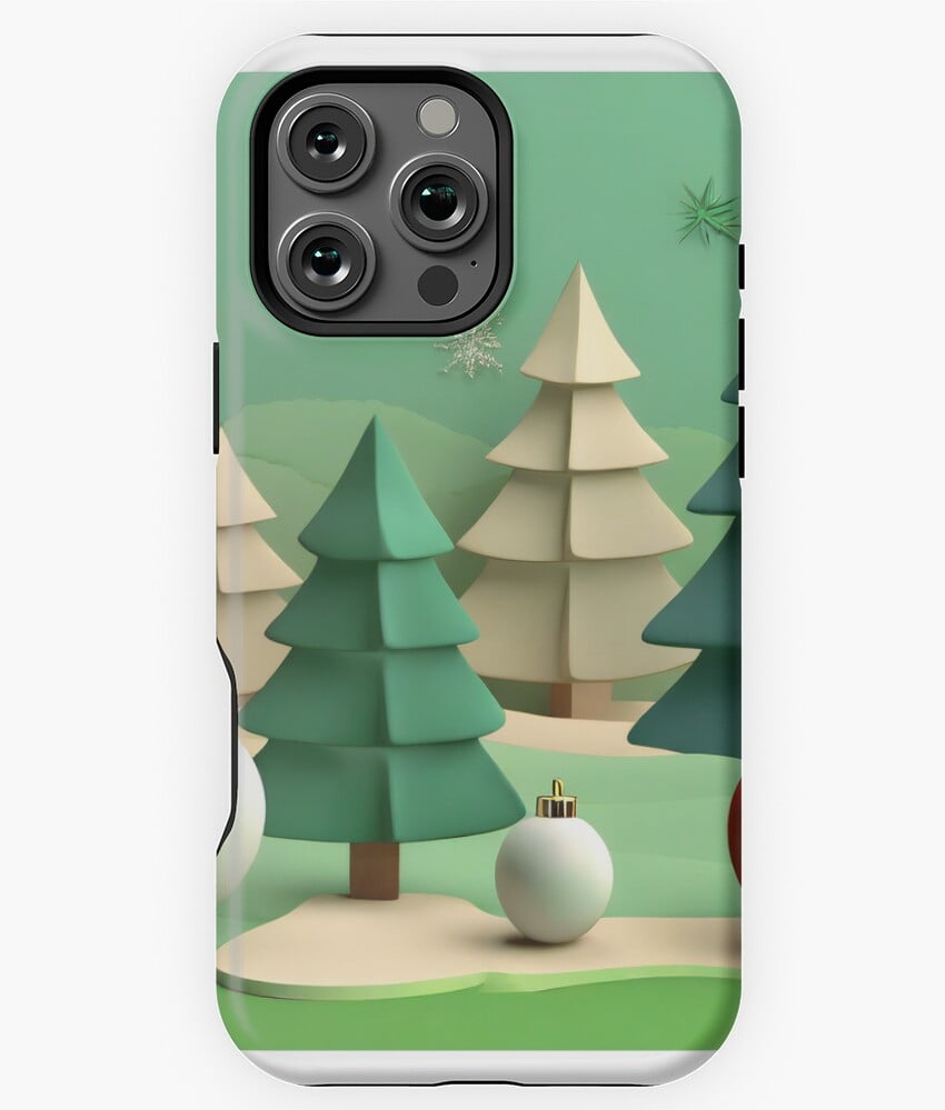 A Christmas Landscape Holiday Scene Phone Case for iPhone 16 15 14 13 ...
