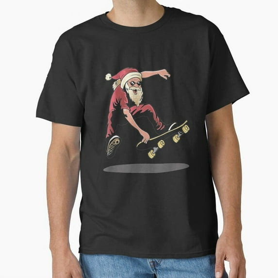 A Christmas Skateboarding St. Nick Skater Funny Holiday Design - Eco ...