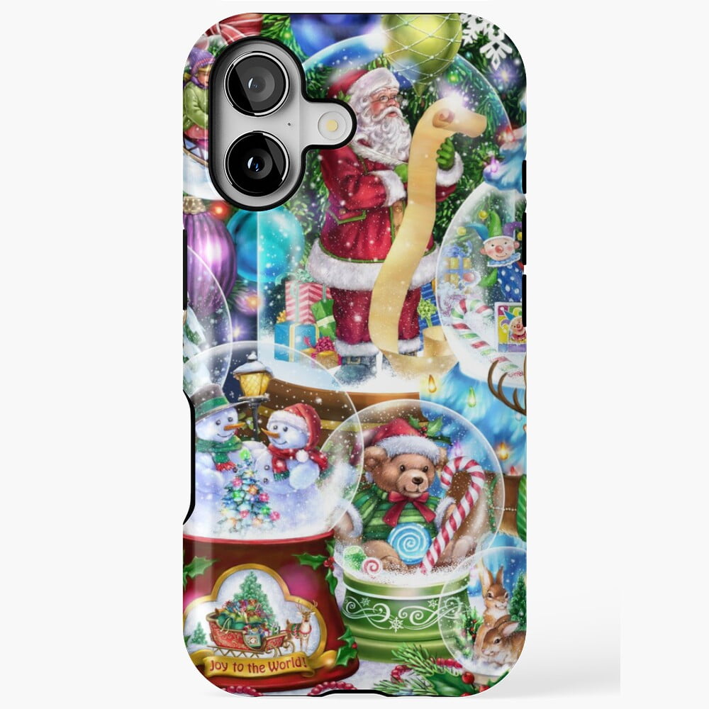 A Christmas Snow Globes Protective Case for iPhone 11 12 13 14 15 16 17 ...