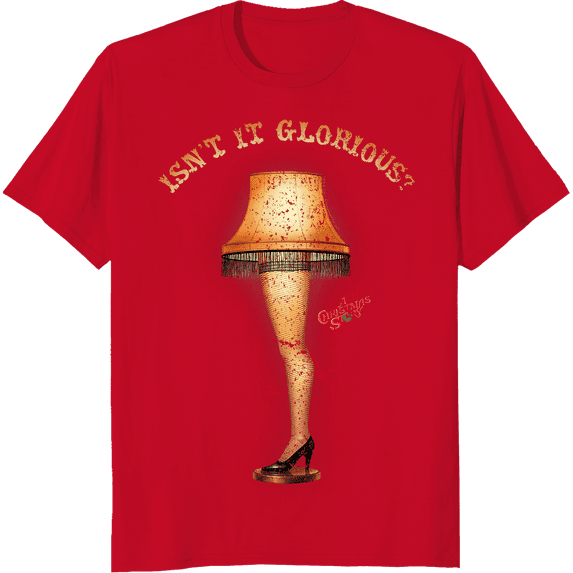 A Christmas Story Glowing Glorious Leg Lamp Funny Holiday T-Shirt ,Full ...